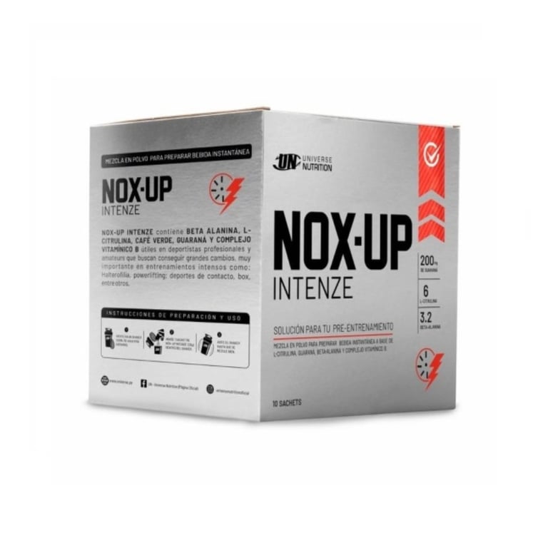 Pre - Entreno Nox Up Intenze Caja 10 unid Citrus Punch UNIVERSE ...
