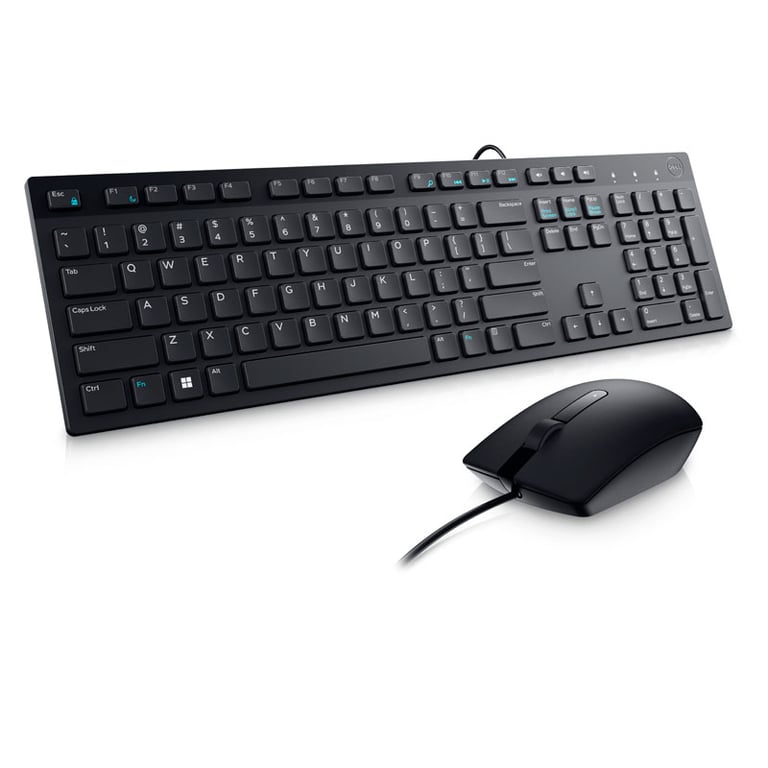 Kit Teclado y Mouse Dell KM300C USB Negro DELL | falabella.com