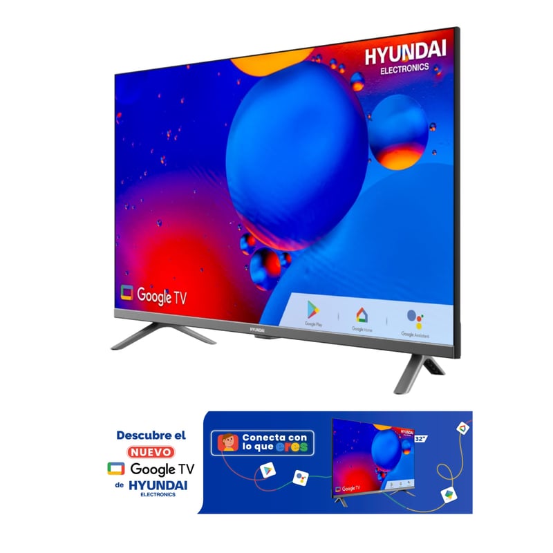 TV 32 HYUNDAI - HYLED3254GIM HD GOOGLE TV HYUNDAI | falabella.com