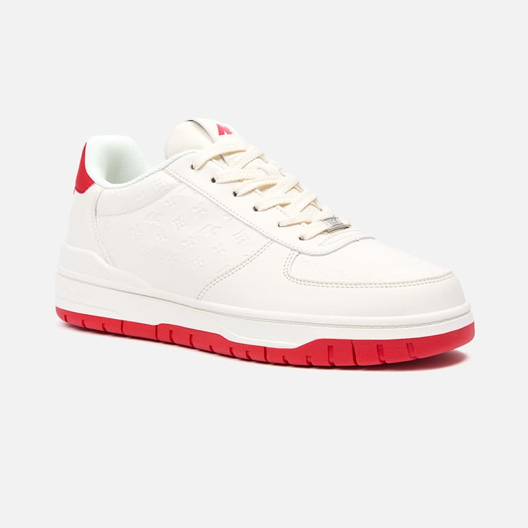 Zapatillas New Athletic Skateboarding Flip38 Crema Con Rojo Hombre NEW ...