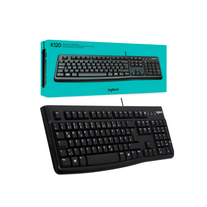 Teclado Logitech K120 USB Black LOGITECH | falabella.com
