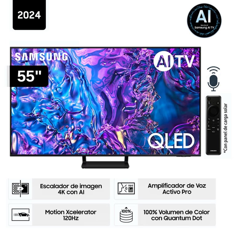 Televisor Samsung QLED 55" Tizen OS Smart Tv 4K 55Q70D - Nuevo 2024 ...
