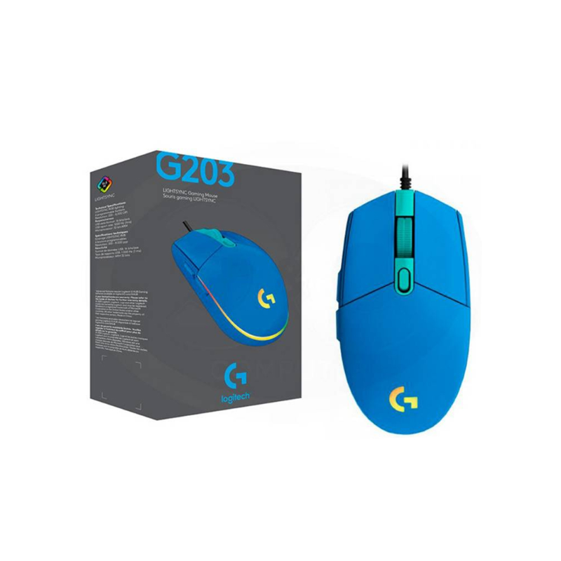Mouse Logitech G203 Lightsync Optical 8000 Dpi Rgb Blue LOGITECH ...