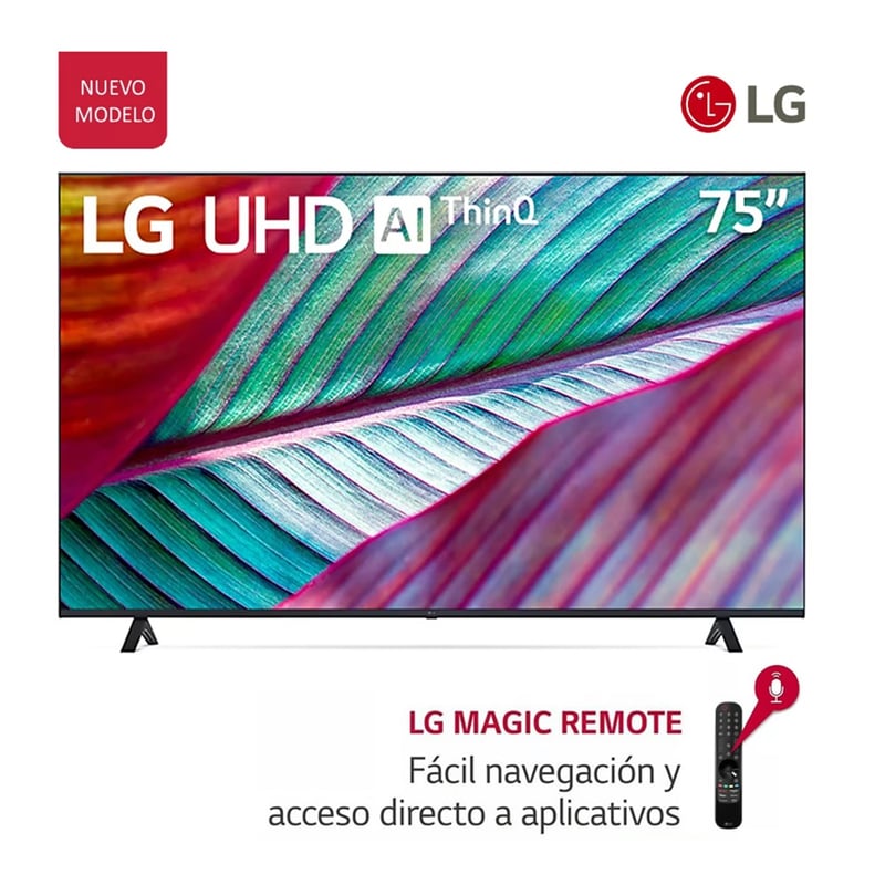 Televisor LG 75 UHD 4K Smart AI ThinQ 75UR8750PSA Incluye Magic Remote ...