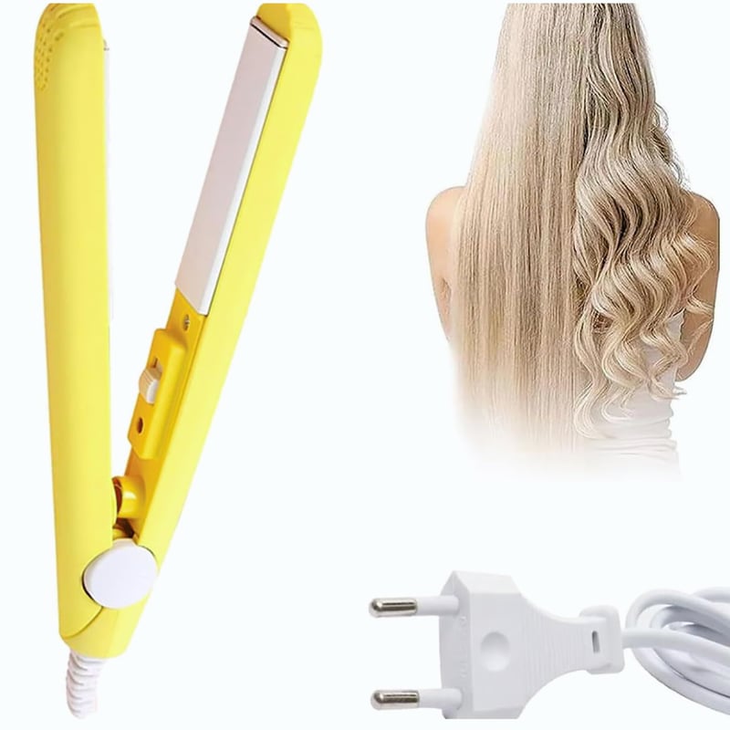Mini Plancha de Cabello Amarillo OEM | falabella.com
