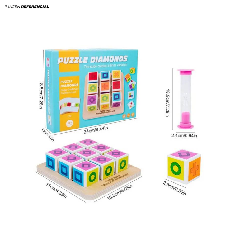 Juego Didáctico Bloques de Rompecabezas de Cubo 3D GENERICO | falabella.com