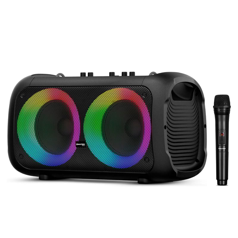 Parlante Torre de Sonido Maxtron MX401 Micrófono USB BT LED RGB DISCO ...