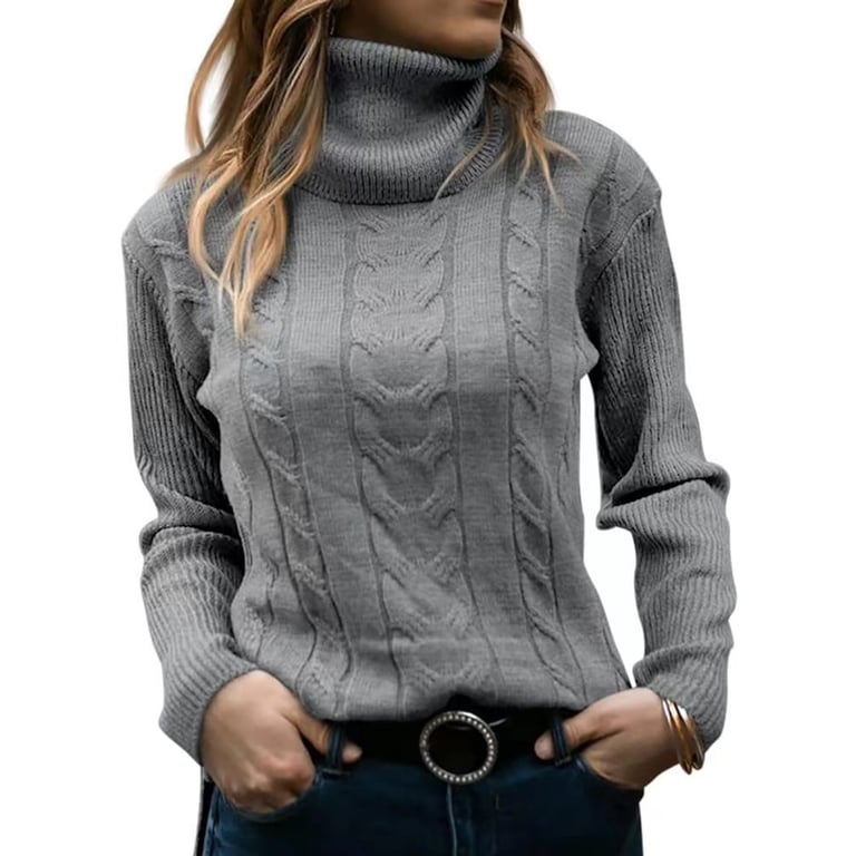 Sweater Cuello de Cuello Alto Mujer TIOZONEY | falabella.com