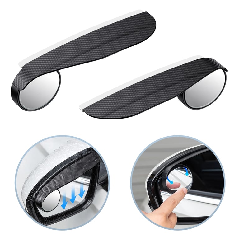 Mini Espejo Retrovisor Ajustable 360° con Anti Lluvia BUYPAL ...