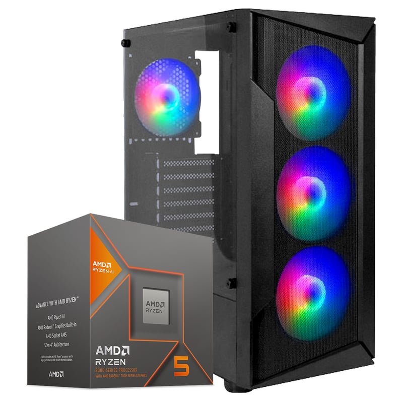 Computadora PC GAMER RYZEN 5 8600G RAM 32GB SSD 1TB RADEON 760M AMD ...