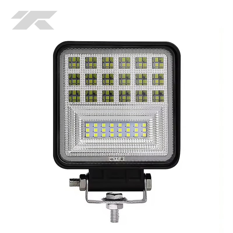 Faro Pirata Cuadrado LED-42” 12V-24V 6500K 126W Azul GENERICO ...