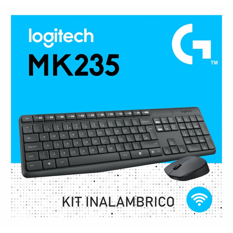 Teclado Mouse Logitech MK235 Inalambrico Negro LOGITECH | falabella.com