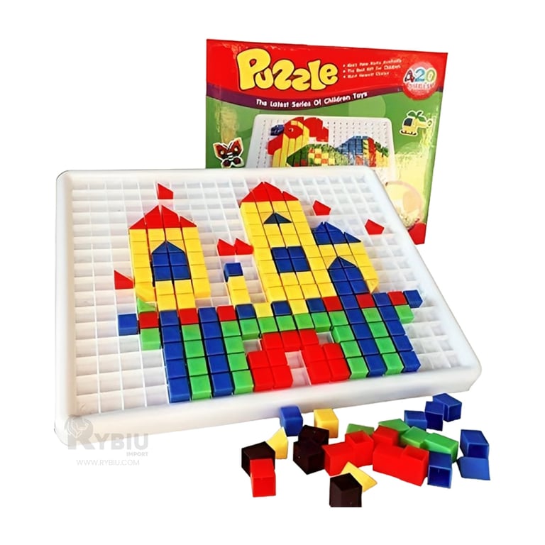 Puzzle Mosaico de 420 Piezas Creativas de Modelo Color Rojo GENERICO ...