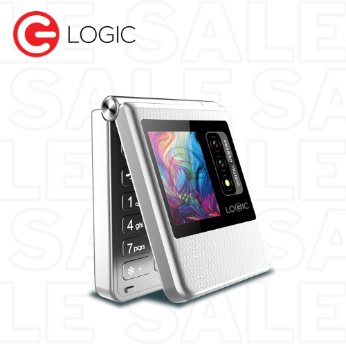 CELULAR BÁSICO LOGIC Z1L DOBLE PANTALLA - BLANCO LOGIC | falabella.com