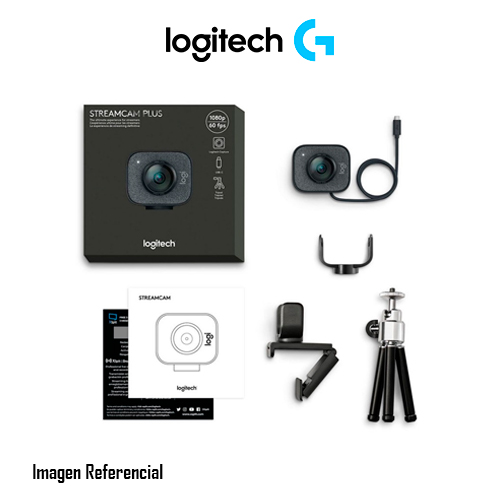 CAMARA LOGITECH STREAMCAM PLUS 1080P FULL HD BLACK P/N: 960-001280 ...