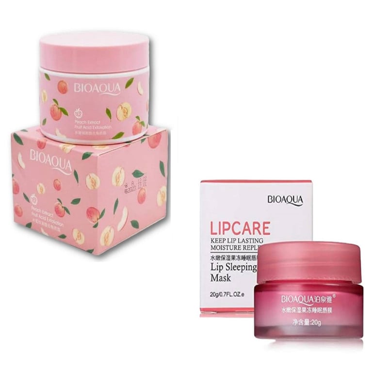 PACK CREMA EXFOLIANTE BIOAQUA Y BÁLSAMO HIDRATANTE PARA LABIOS BIOAQUA ...
