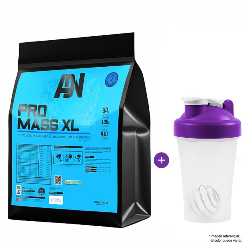 PROTEÍNA PRO MASS XL 5KG CHOCOLATE MÁS SHAKER ADN | falabella.com