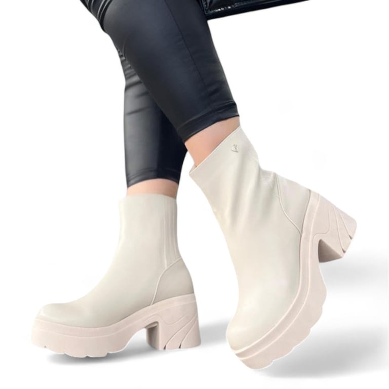 Botin Mujer Block Party 015L-60 Color Hueso GENERICO | falabella.com