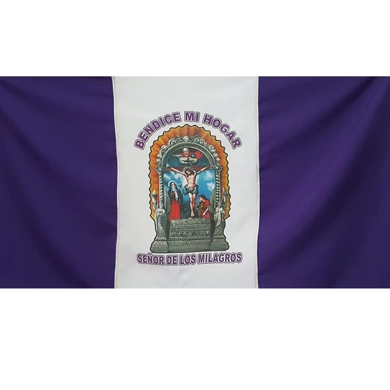 Bandera del señor de los milagros - bandera morada - bandera GENERICO ...