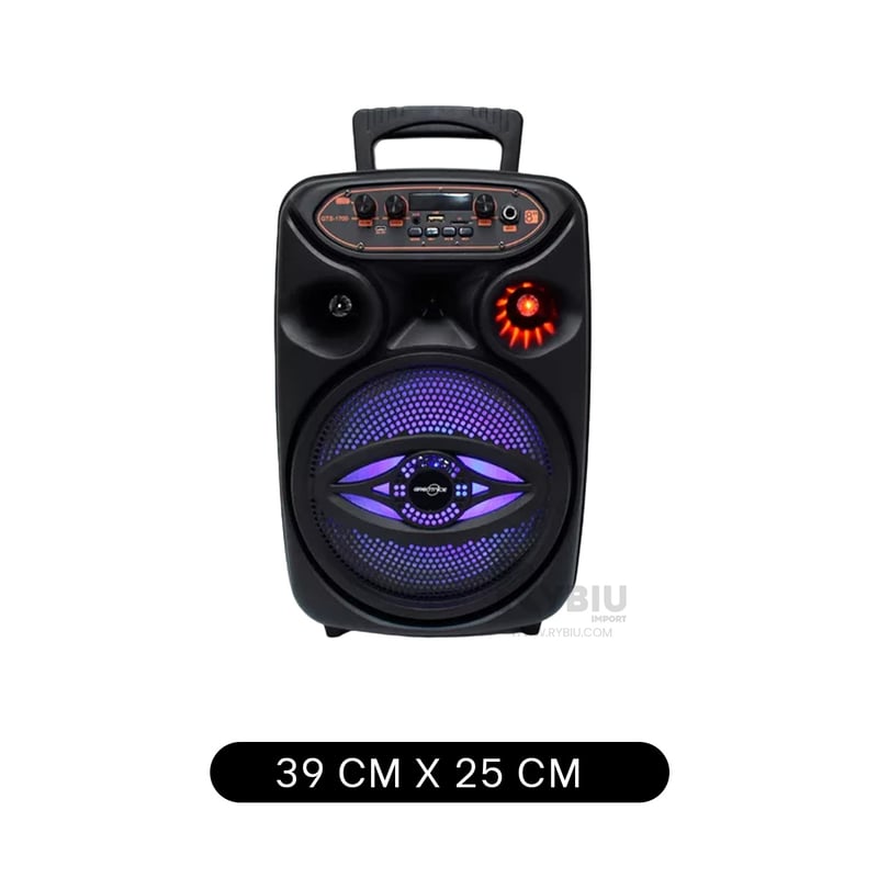 Parlante Bocina con Microfono Incluido de Color Negro GENERICO ...