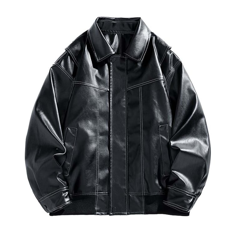 Chaqueta Cuero Hombre Negro KNOWMLAB | falabella.com