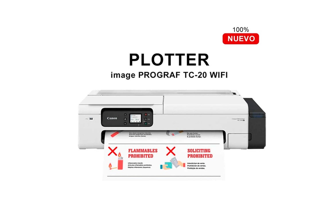 Plotter Canon imagePROGRAF TC-20 24″ Wifi Con Sistema Continuo CANON ...