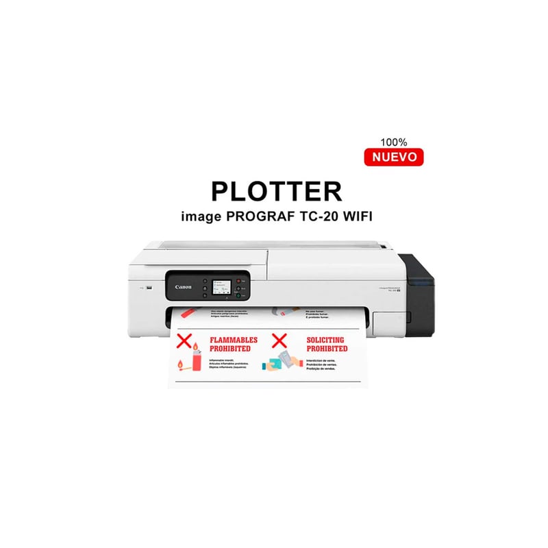 Plotter Canon imagePROGRAF TC-20 24″ Wifi Con Sistema Continuo CANON ...