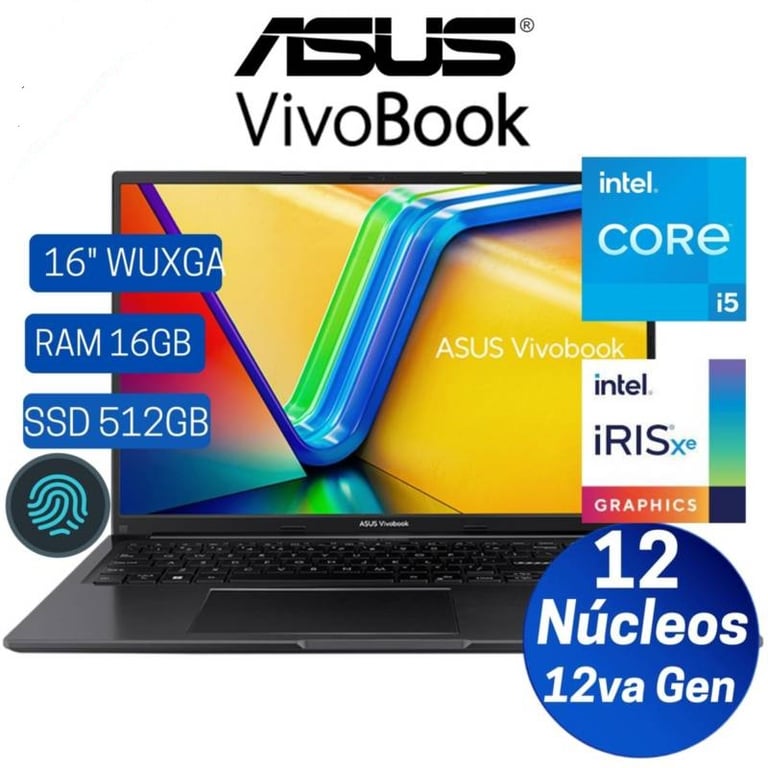 Laptop Asus Vivobook X1605Z 16 WUXGA Intel I5-12500H 16GB 512GB SSD ...