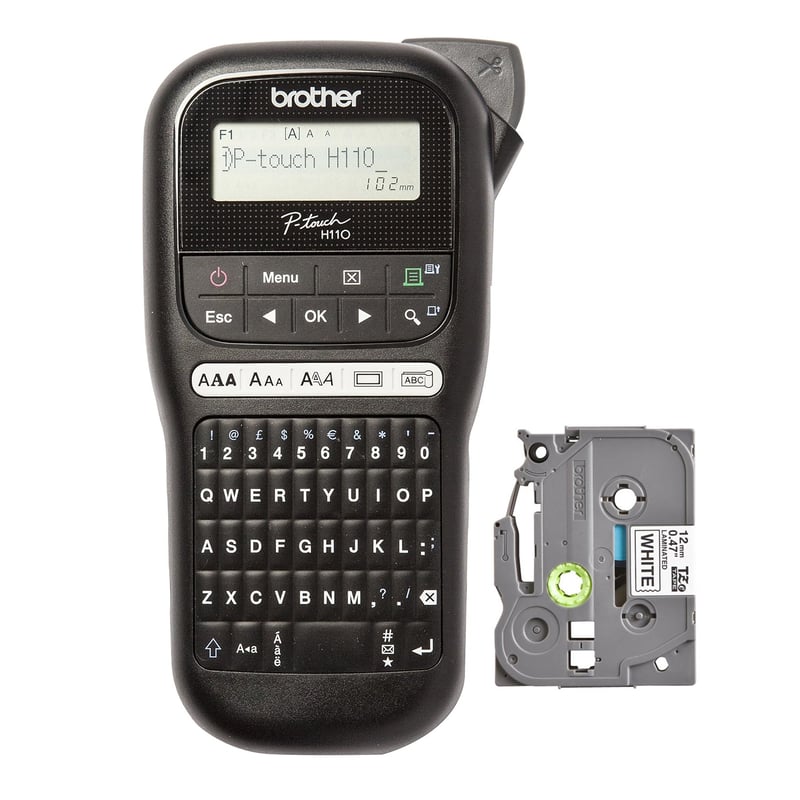 Rotuladora Brother Portátil PT-H110 Negro BROTHER | falabella.com