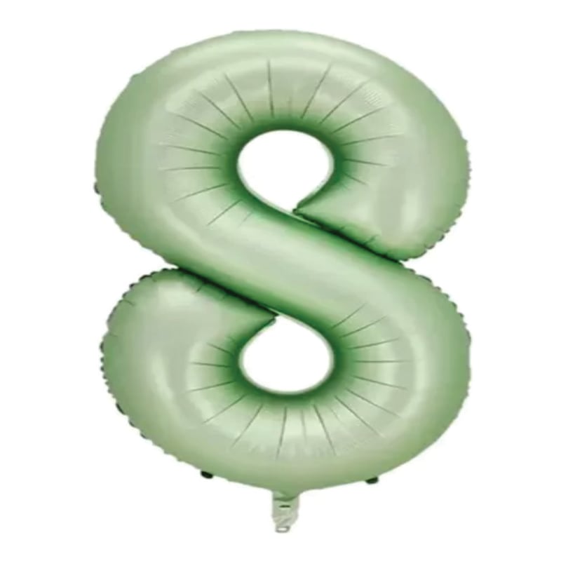 Globo numero 8 verde olivo PERU | falabella.com
