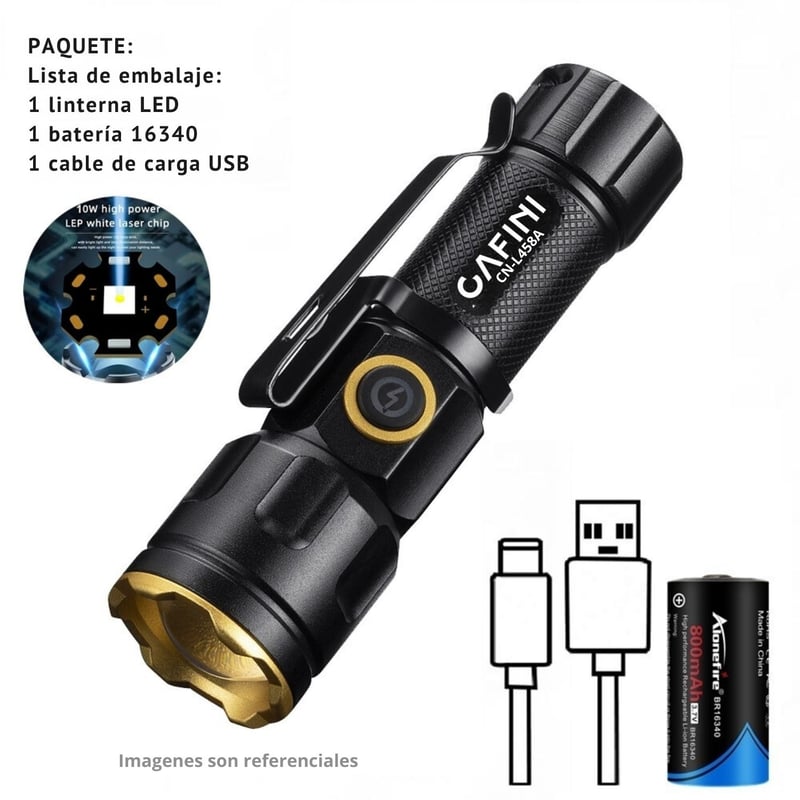 Linterna led recargable impermeable Imantado CAFINI | falabella.com