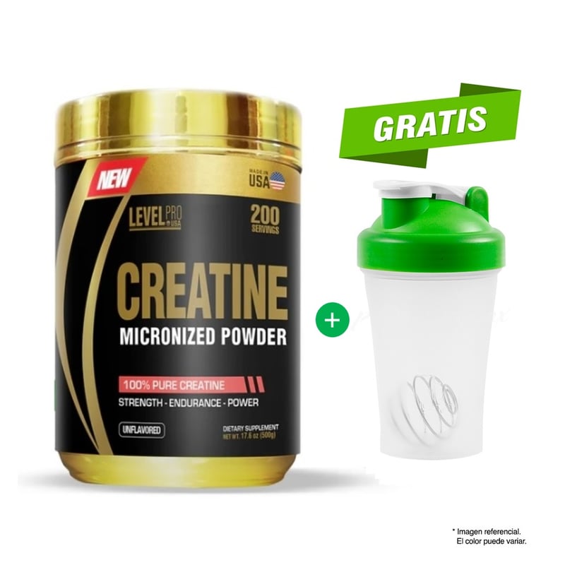 CREATINA MICRONIZADA 500G LEVEL PRO AMERICANA LEVEL PRO | falabella.com