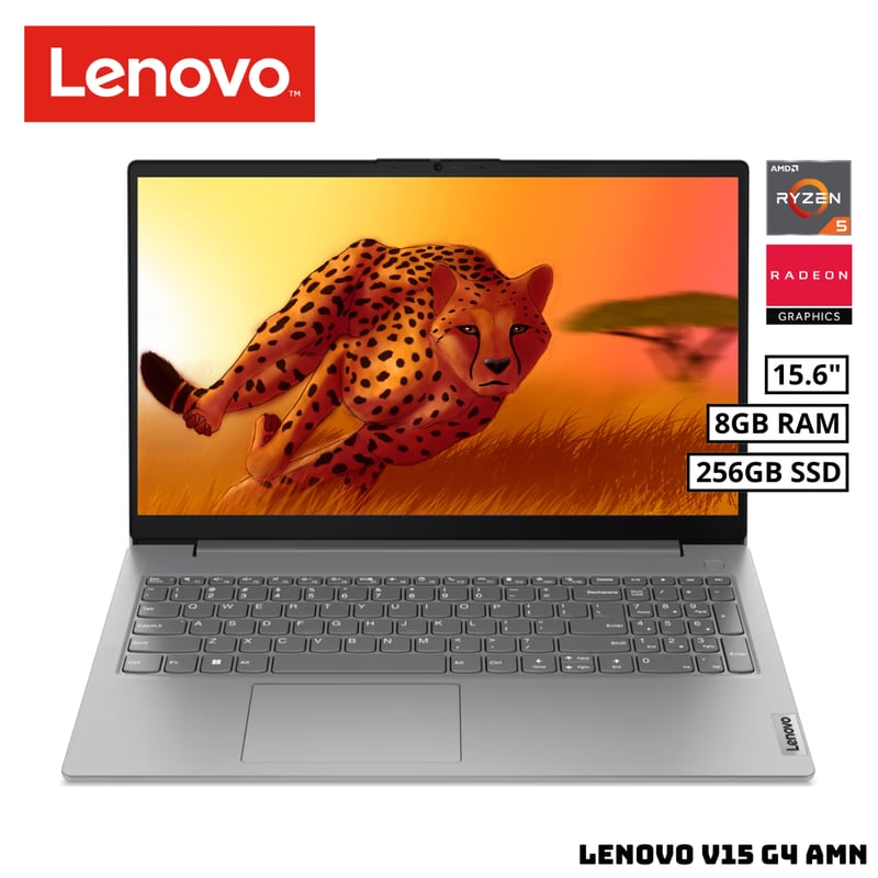 LAPTOP LENOVO V15 G4 AMN 15.6 FHD AMD RYZEN 5 7520U 8GB RAM 256GB SSD ...
