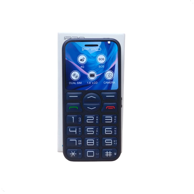 Celular Basico Ipro F183S 4G Boton SOS Adulto Mayor Azul Oscuro IPRO | falabella.com
