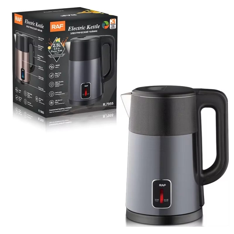 Hervidor Eléctrico 2 5L 1800W Práctico Seguro y Elegante Negro RAFF | falabella.com