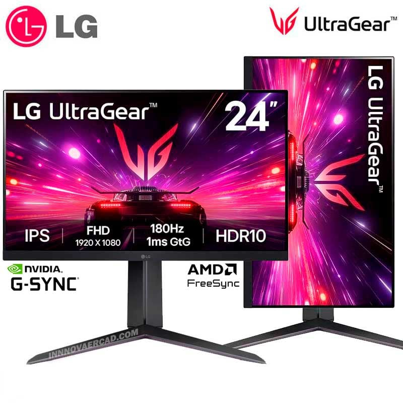 Monitor LG UltraGear 24GS65F-B 24 IPS FHD 180Hz 1ms G-Sync LG ...