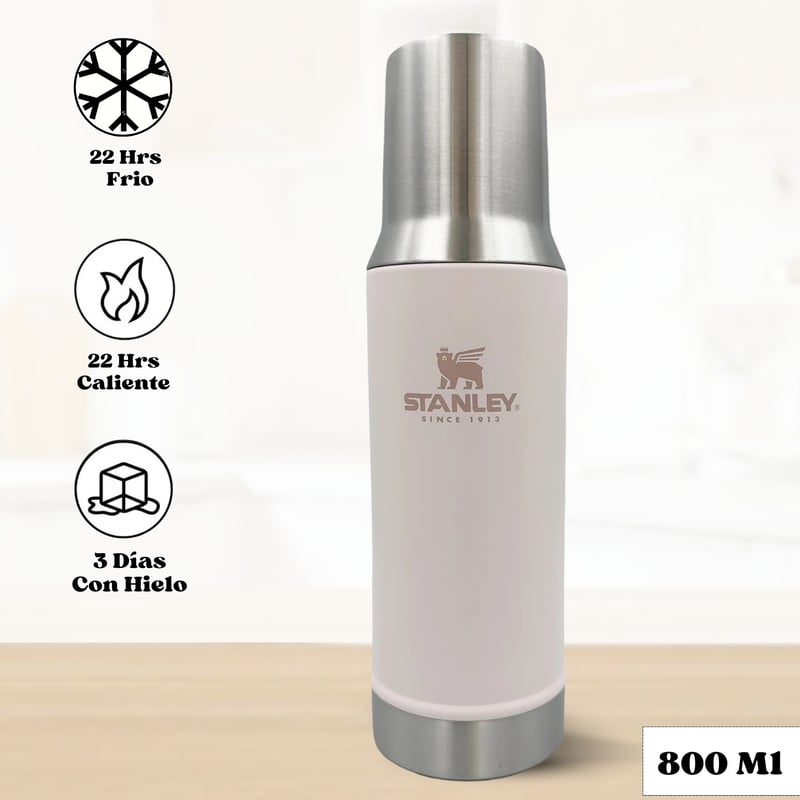 Termo de Bebida Mate System Rosa Quartz Stanley 800 Ml STANLEY | falabella.com