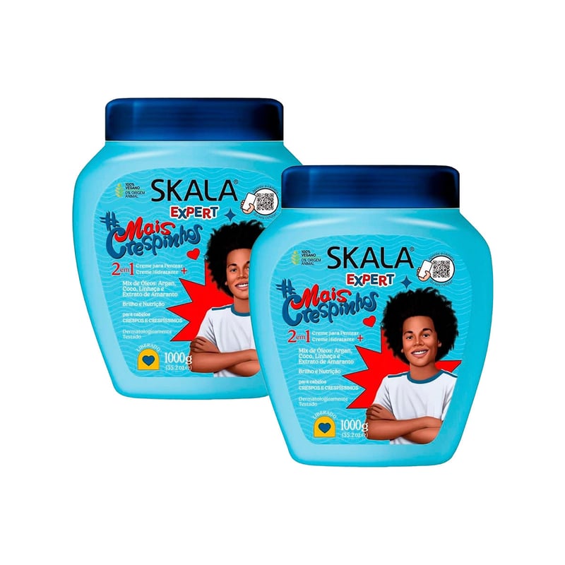 2 EN 1 CREMA PARA PEINAR E HIDRATANTE 1000G - SKALA 2 UNID SKALA ...