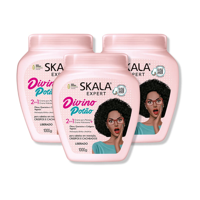CREMA DE TRATAMIENTO DIVINO POTAO 1000G - SKALA 3 UNID SKALA ...