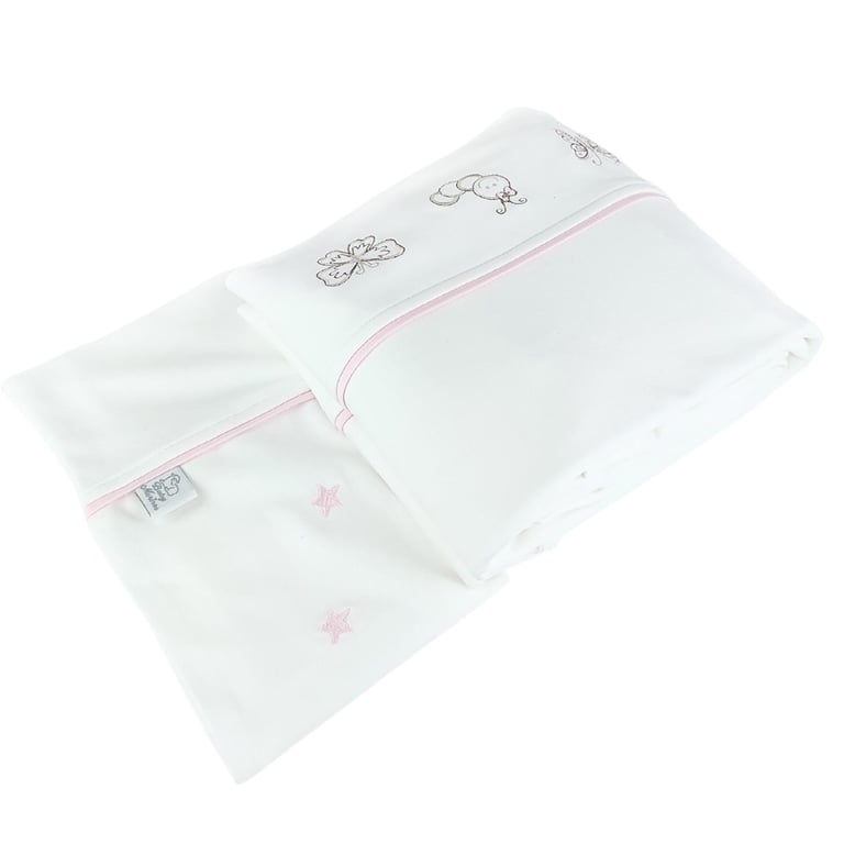 Set de Sábanas Bebe Algodón Cuna Niña - BB Mariposa - BRB BABY MERINOS ...