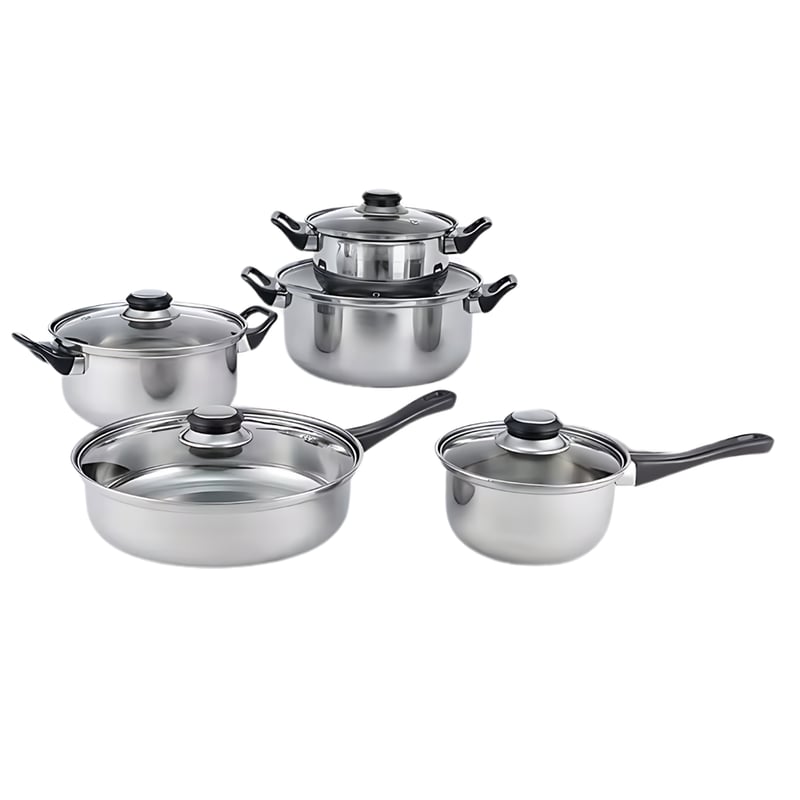 Juego de Ollas de Aluminio premium de 10 piezas GENERICO | falabella.com