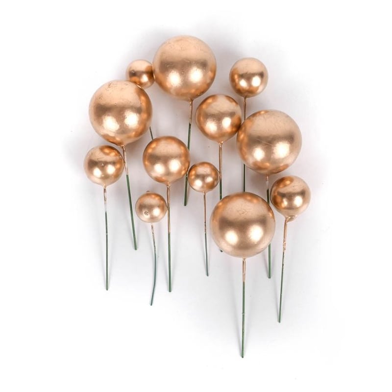 REPOSTERIA - Topper para decoración de torta Set de 20pzs Esferas ...