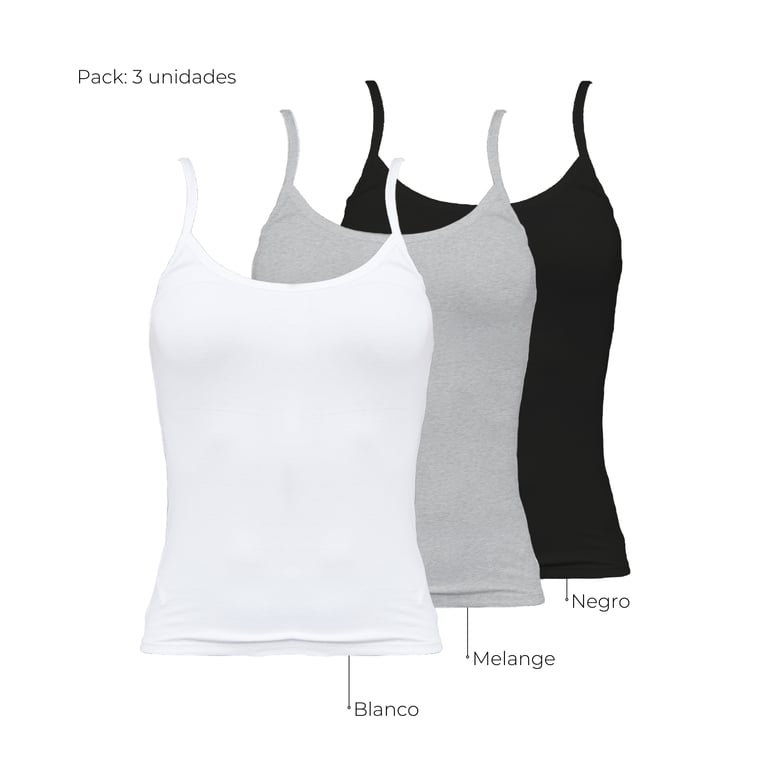 Pack Polo Básico de Tiras para Mujer KONING | falabella.com