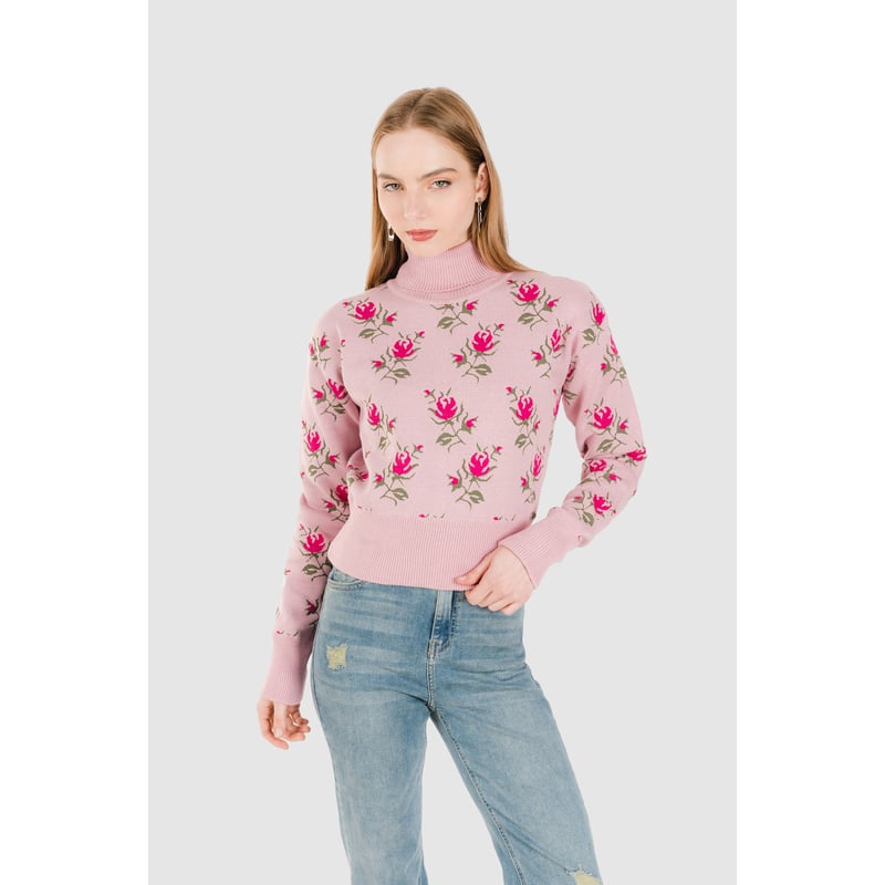 Chompa Crop Ros - Rosado NOW | falabella.com