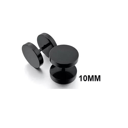 Set x 2 Aretes piercings simuladores 10mm falso expansión negros ...