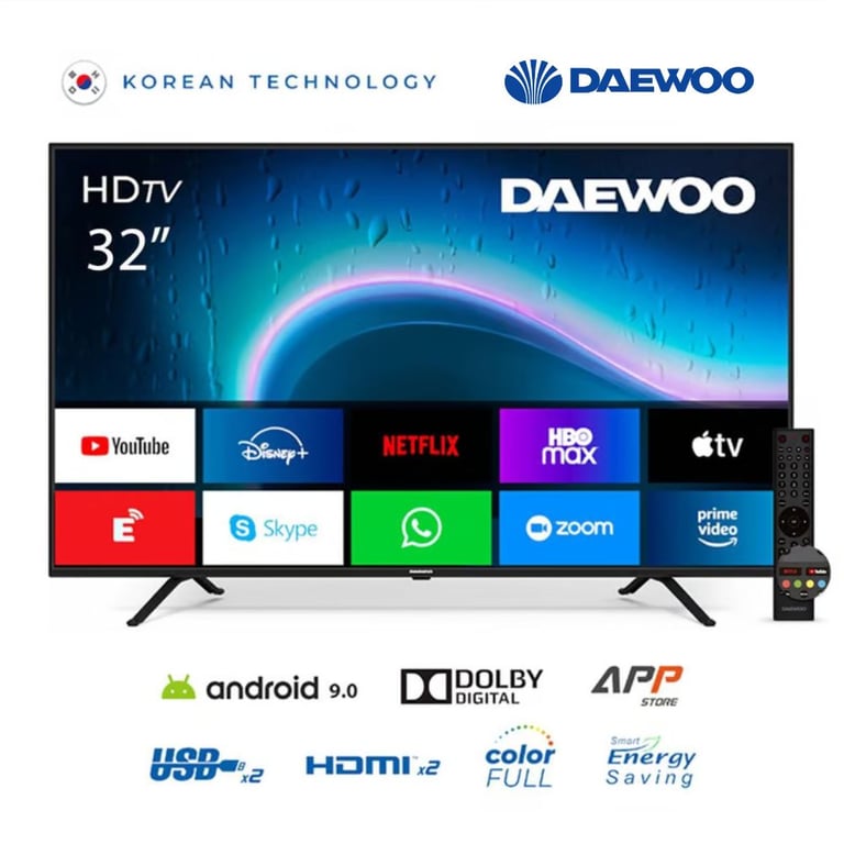 Televisor LED 32 HD SMART TV DAEWOO DW-32A214HD DIGITAL DAEWOO ...