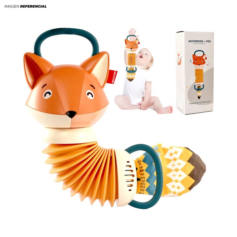 Juguete Didáctico Musical de Acordeón Estilo Zorrito GENERICO ...