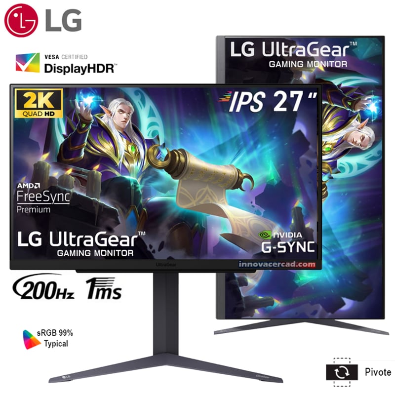 Monitor LG UltraGear 27GS75Q-B 27 1ms GtG 200Hz QHD IPS HDR10 LG ...