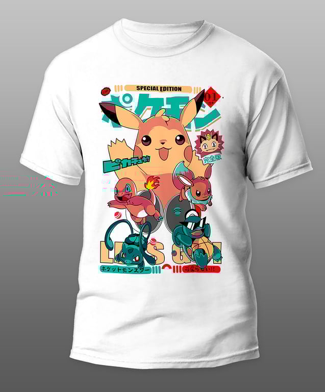 POLO HOMBRE POKEMON PIKACHU GENERICO | falabella.com