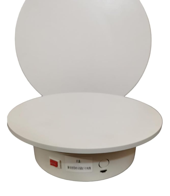 BASE GIRATORIA EXTRA GRANDE 30 CM BLANCO SOPORTA 15 KILOS GENERICO ...